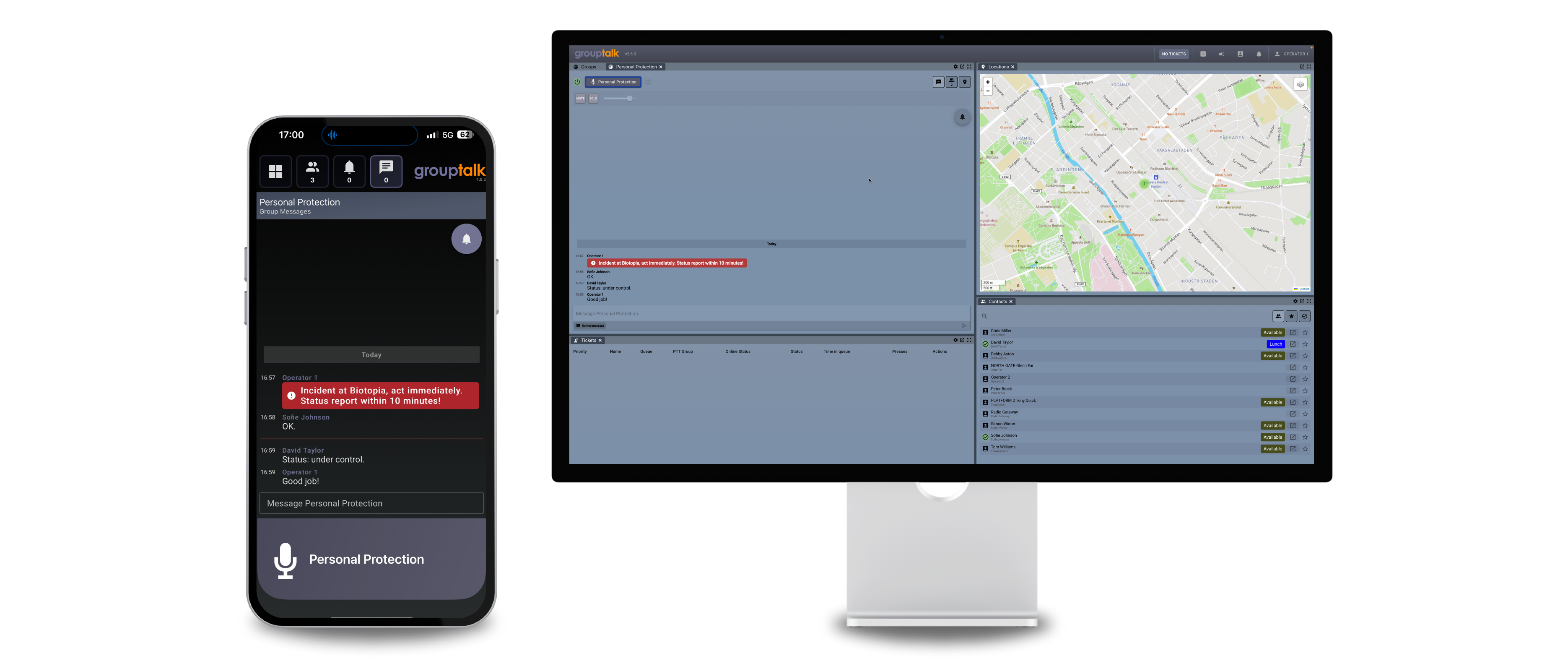 Alarm text message feature!