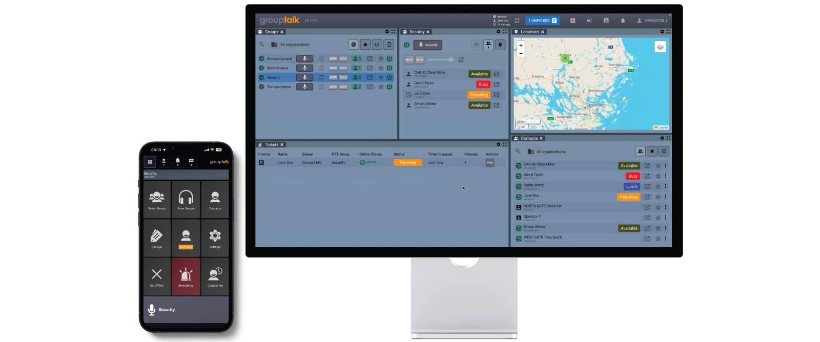 New and improved GroupTalk PC Dispatch version 2